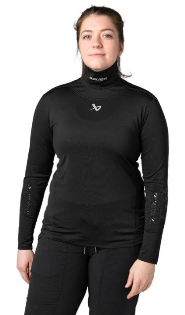 BAUER WOMENS LS CUT-RESISTANT NECK PROTECT BASE LAYER S25 – mySKATE Proshop